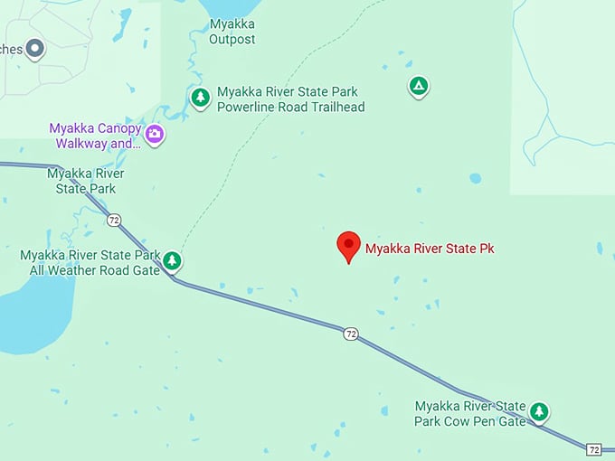 16. myakka river state park map