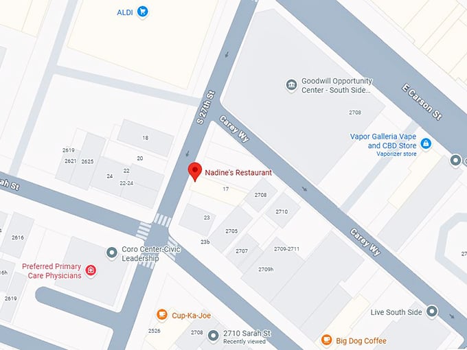 16. nadine's restaurant map