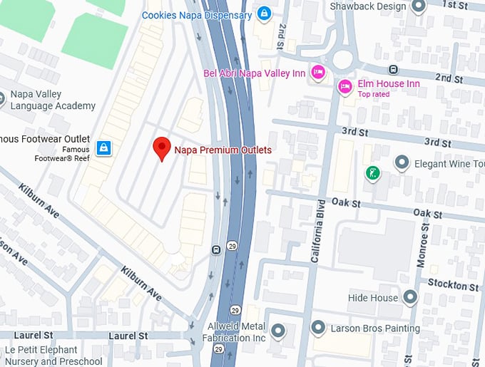 16. napa premium outlets map