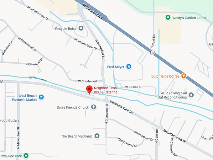 16. neighbor tim’s bbq & catering 7802 w goddard rd map