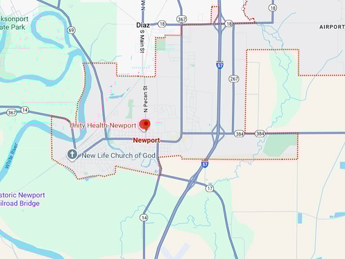 16. newport map