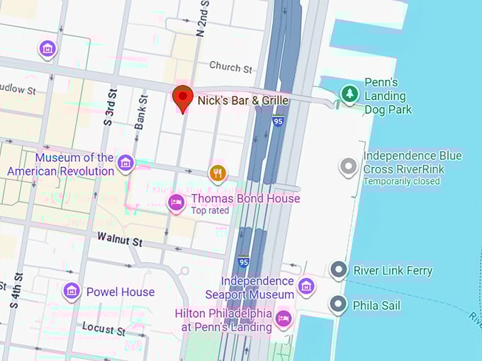 16. nick's bar & grille map