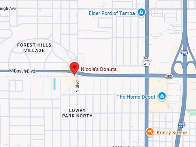 16. nicola's donuts map