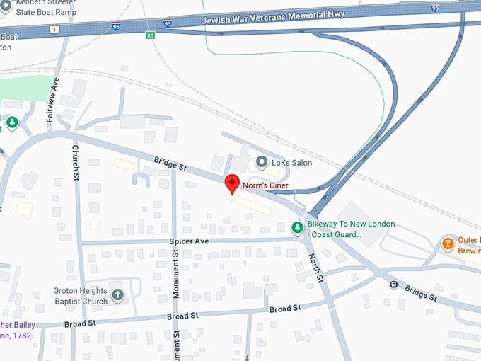 16. norm’s diner map