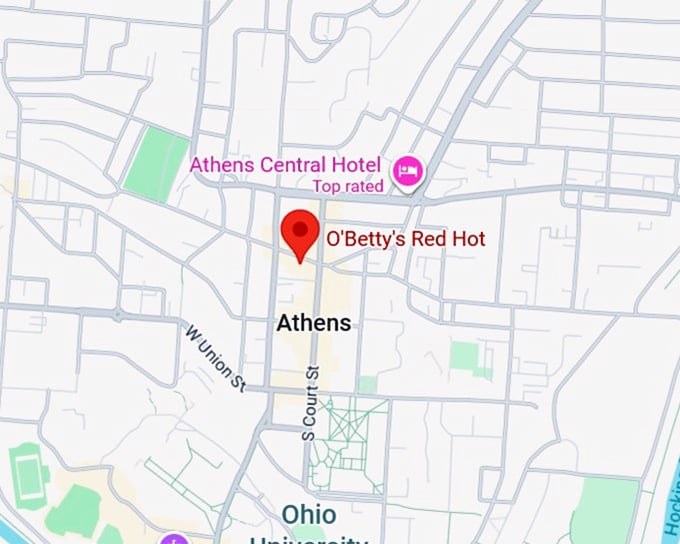 16. o’betty’s red hot map