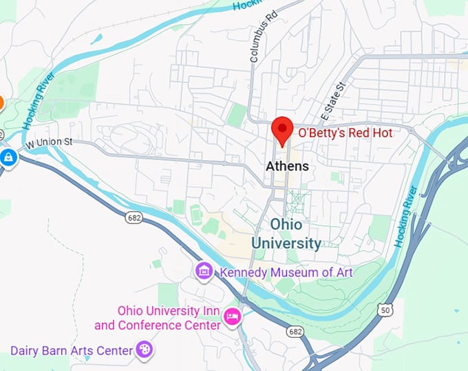 16. o’betty’s red hot map