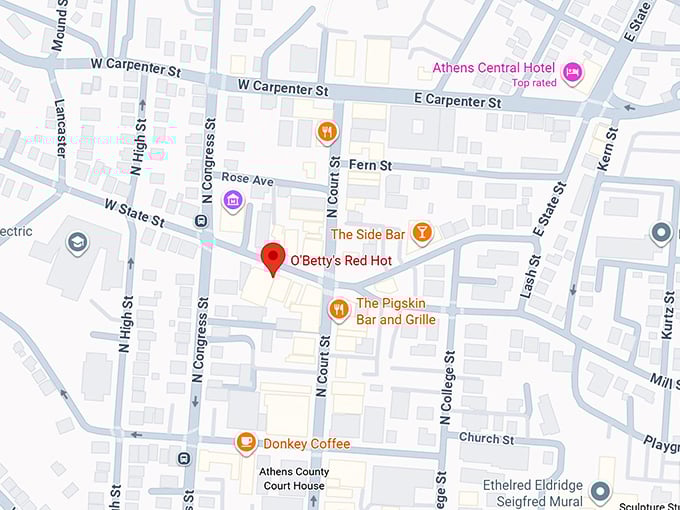 16. o'betty's red hot map