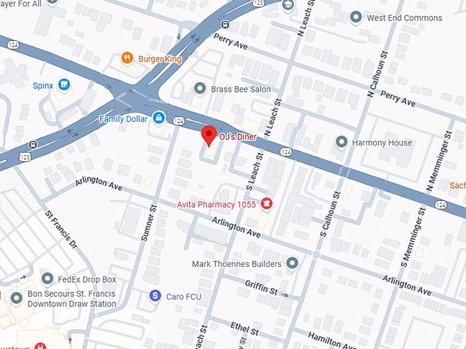 16. oj's diner map