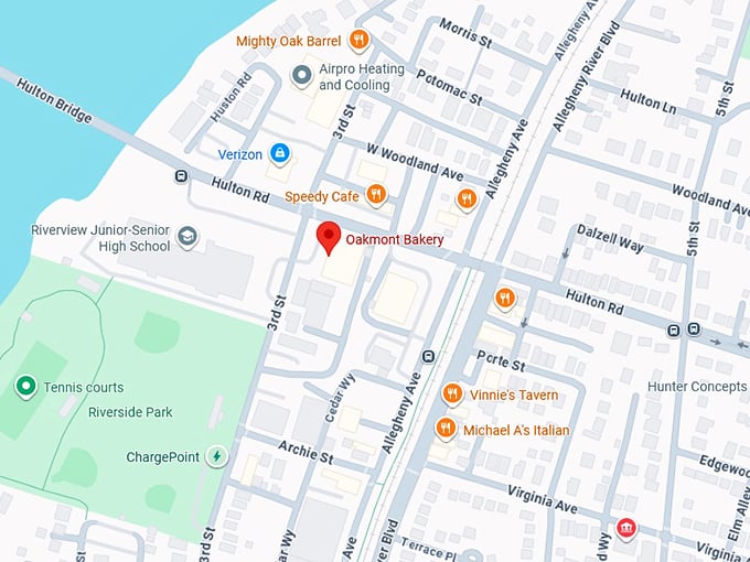 16. oakmont bakery map