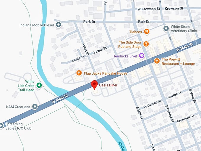 16. oasis diner map
