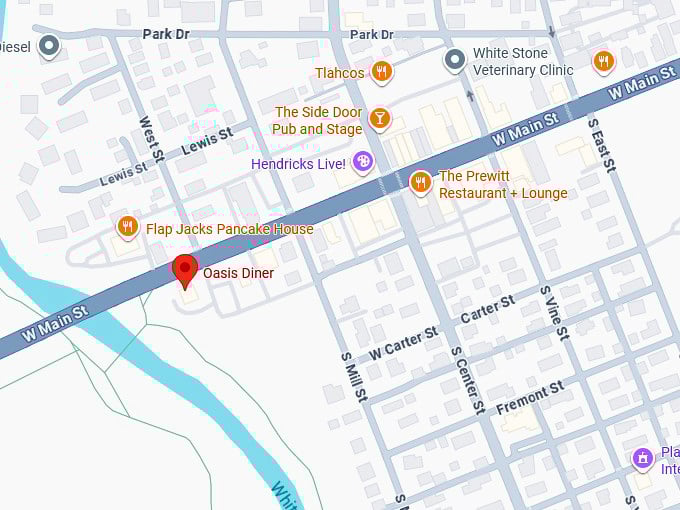 16. oasis diner map