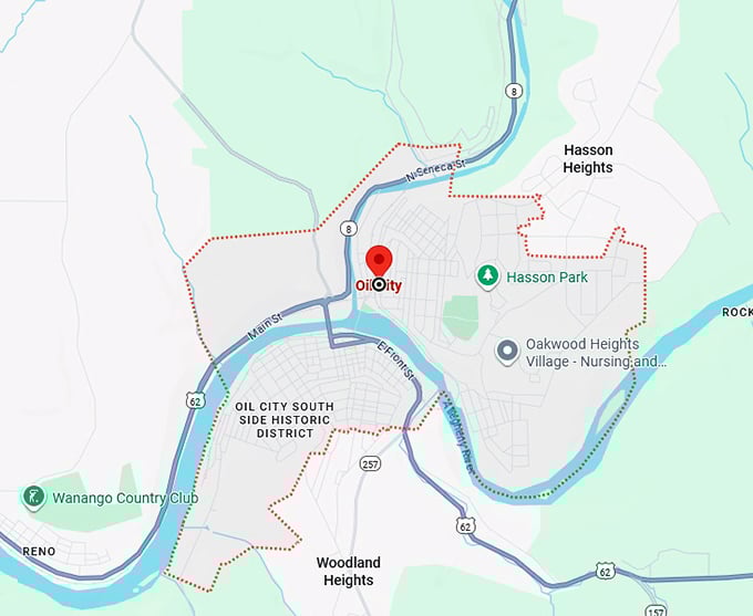 16. oil city map