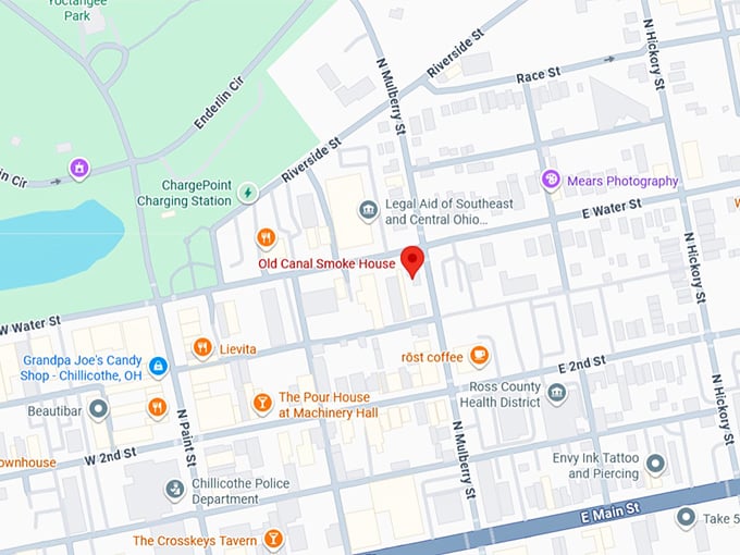 16. old canal smoke house map