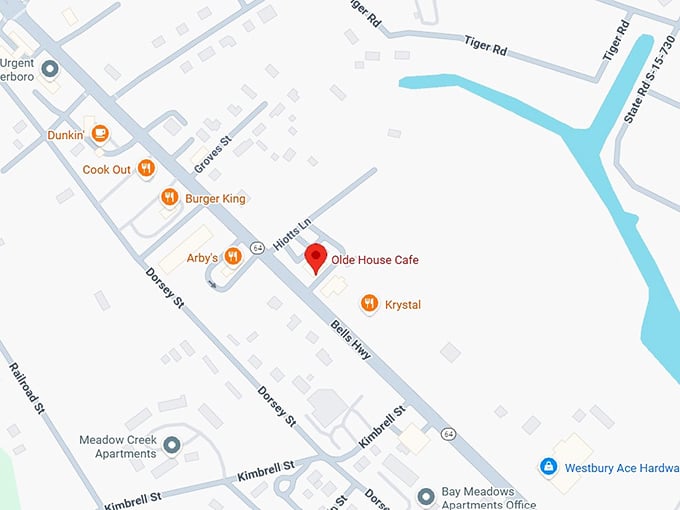 16. olde house café map