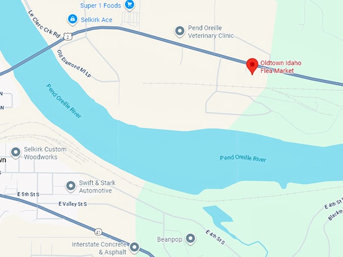 16. oldtown idaho flea market map