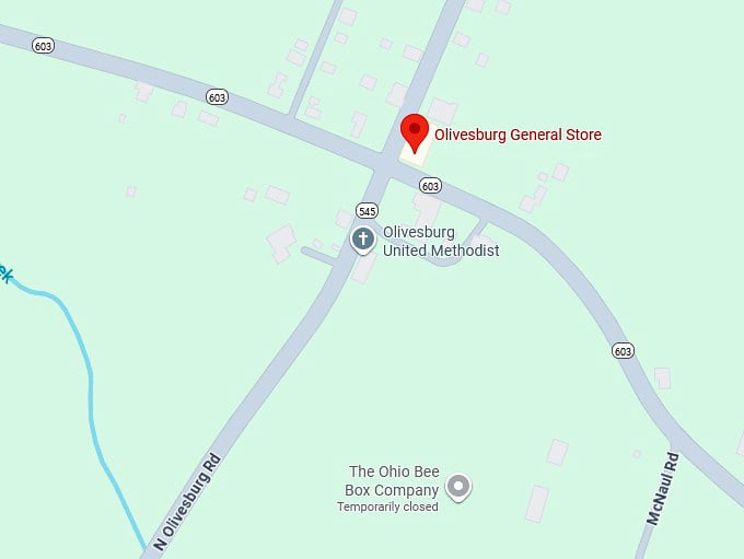 16. olivesburg general store map