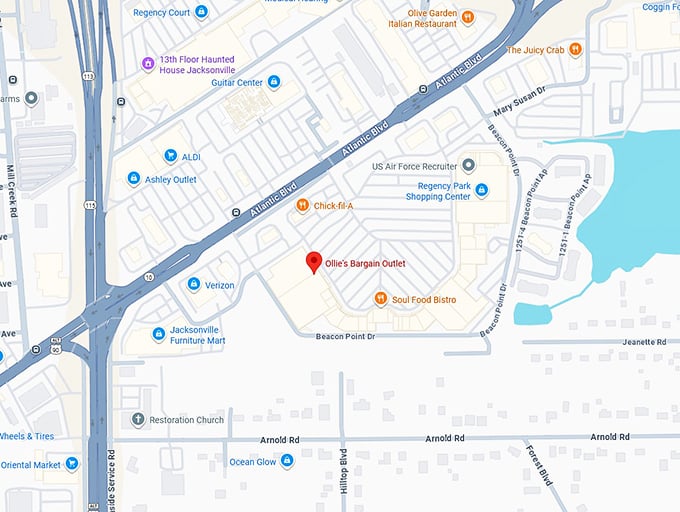 16. ollie’s bargain outlet map