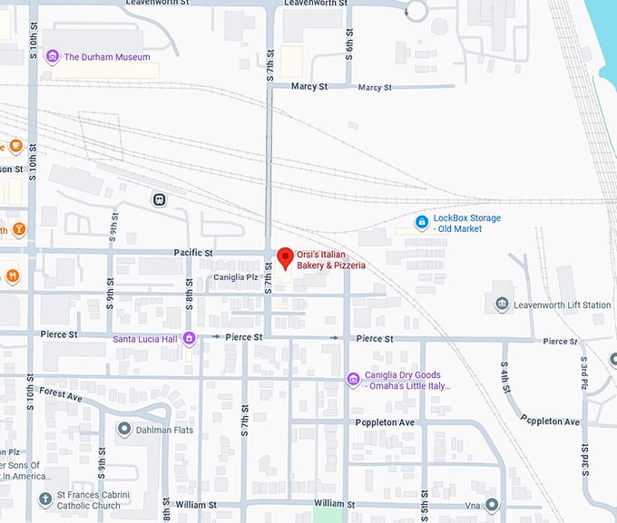 16. orsi's italian bakery & pizzeria map