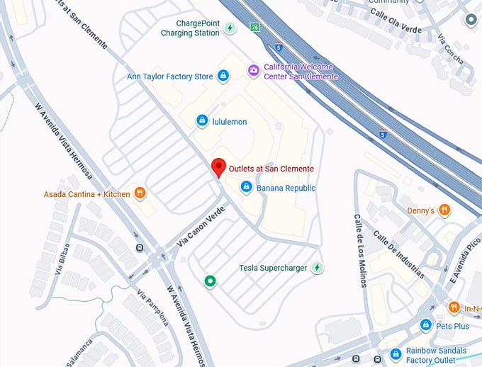 16. outlets at san clemente map