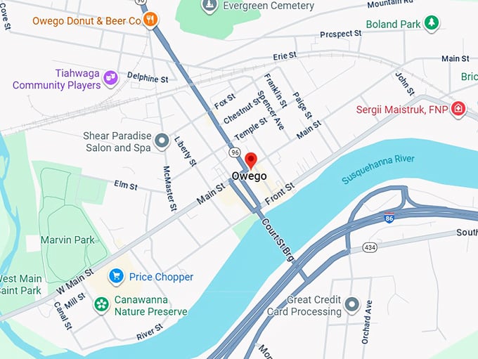16. owego map