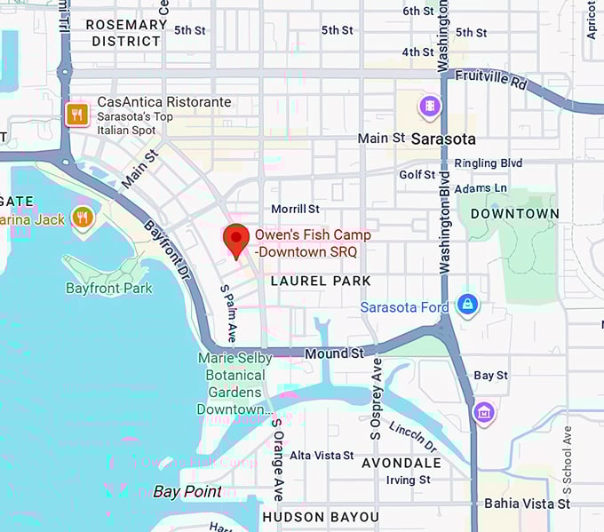 16. owen's fish camp downtown srq map