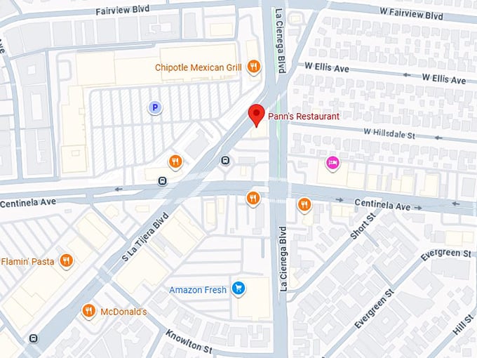 16. pann’s restaurant map