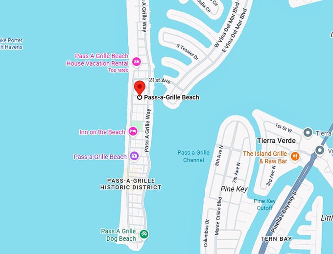 16. pass a grill beach map