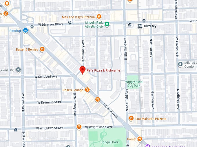 16. pat's pizza & ristorante map