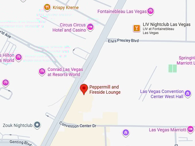 16. peppermill and fireside lounge map