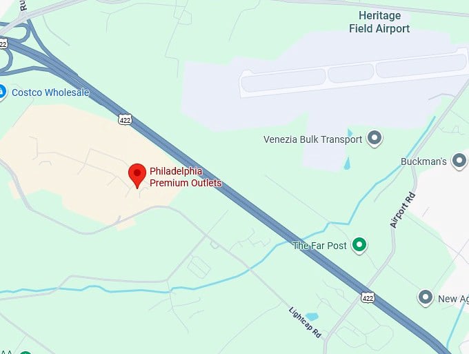 16. philadelphia premium outlets map