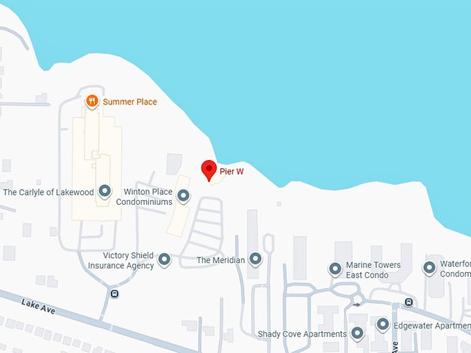 16. pier w map