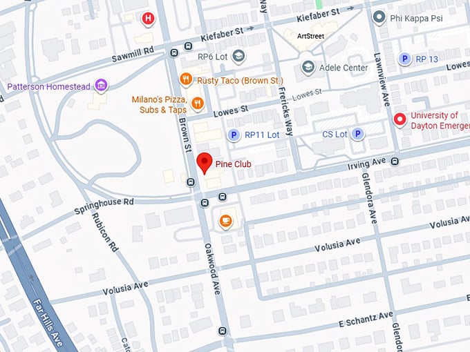 16. pine club map