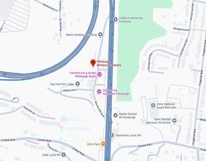 16. pittsburgh barbecue company map