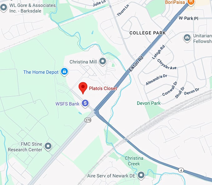 16. plato's closet map