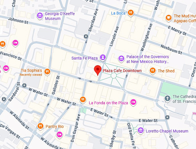 16. plaza café map