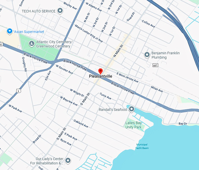 16. pleasantville map