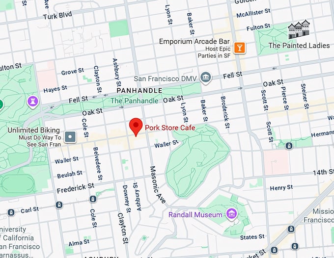 16. pork store cafe map