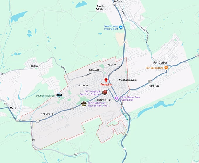 16. pottsville map