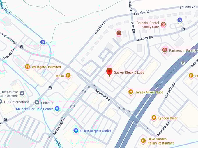 16. quaker steak & lube map