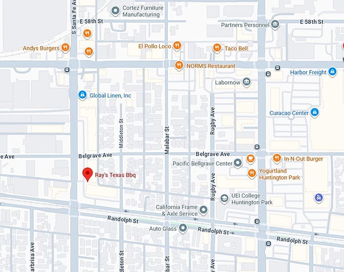 16. ray's texas bbq map