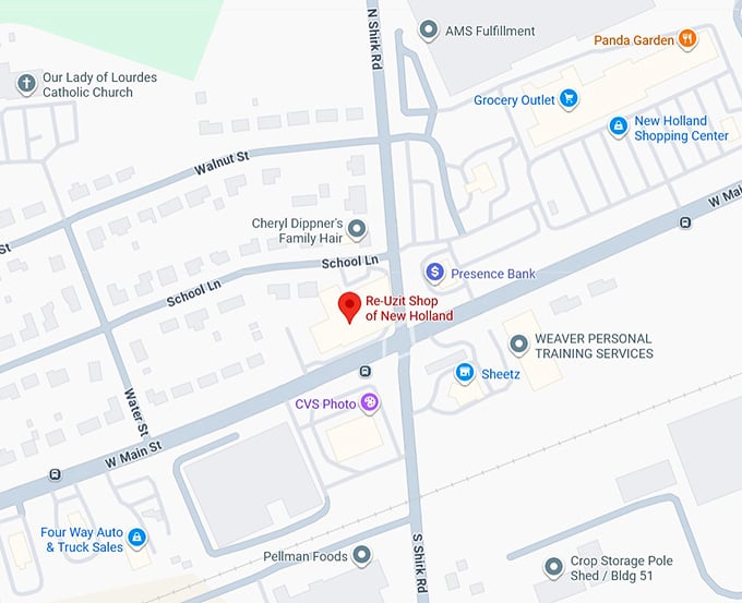 re uzit shop of new holland map