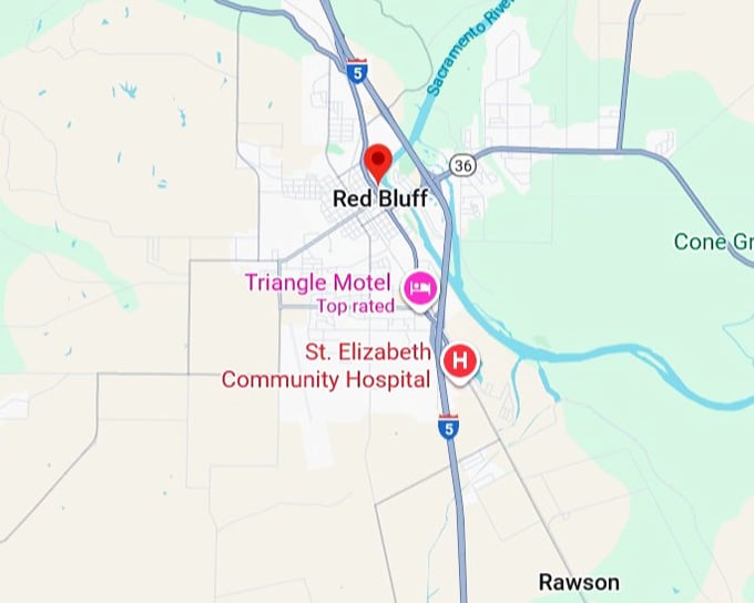 16. red bluff map