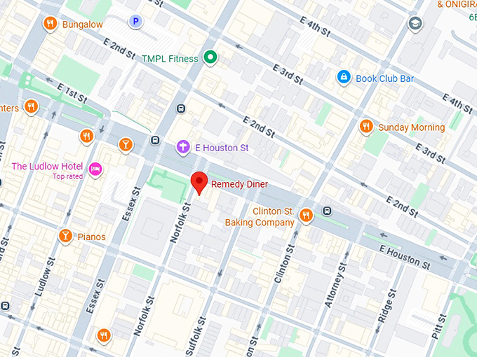 16. remedy diner map