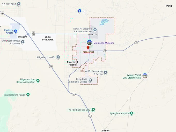 16. ridgecrest map