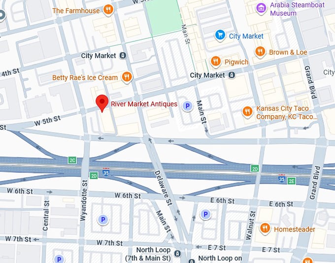 16. river market antiques map