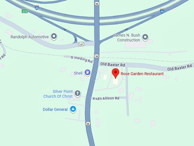 16. rose garden restaurant map