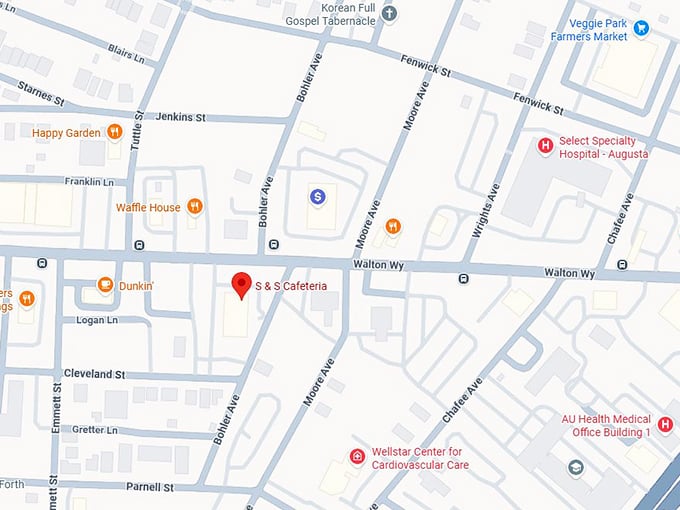 16. s & s cafeteria map