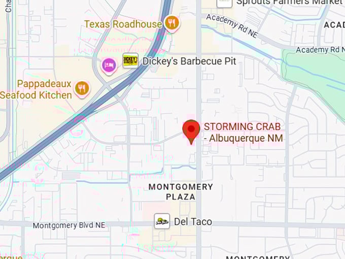 16. storming crab albuquerque nm (5001 san mateo blvd ne #2466) map