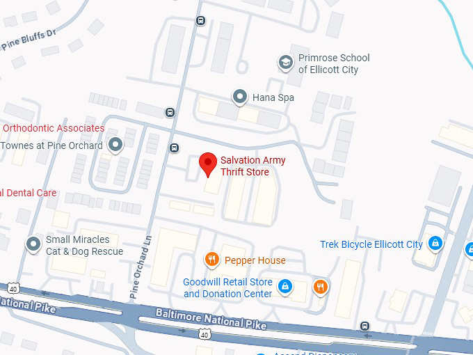 16. salvation army thrift store map