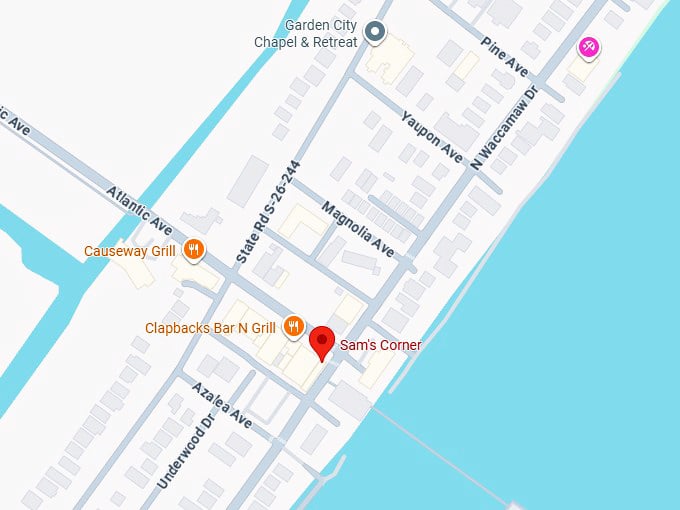 16. sam’s corner map
